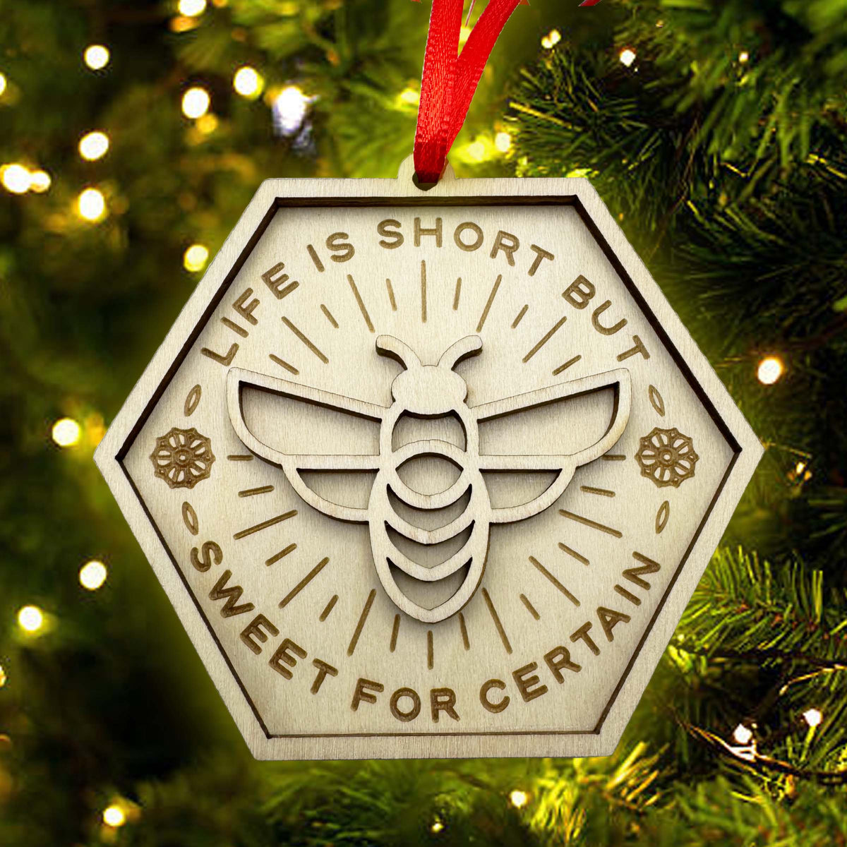 Bee - Wooden Ornament – Gorge Crew