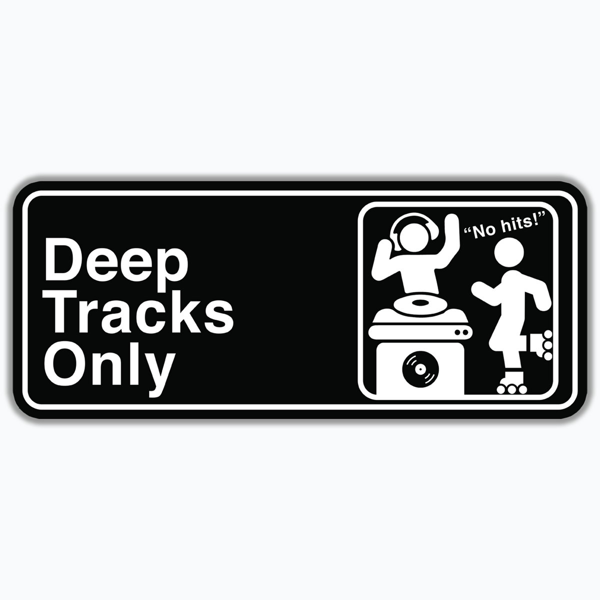 Deep Tracks Only - Sticker – Gorge Crew