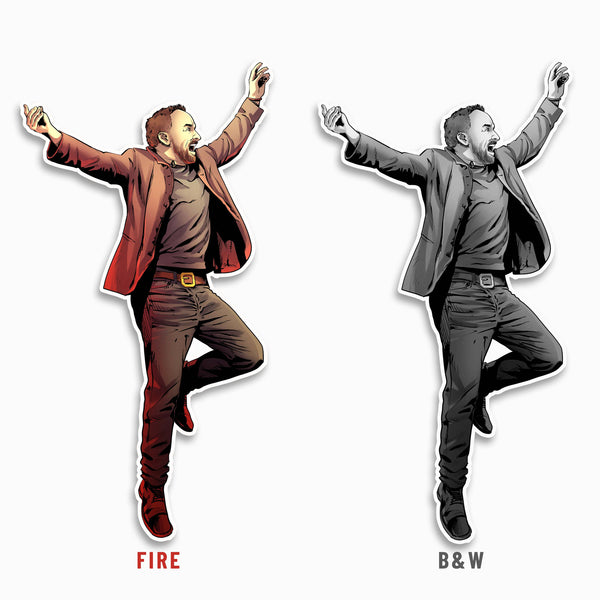 Firedancer Dave - Sticker – Gorge Crew